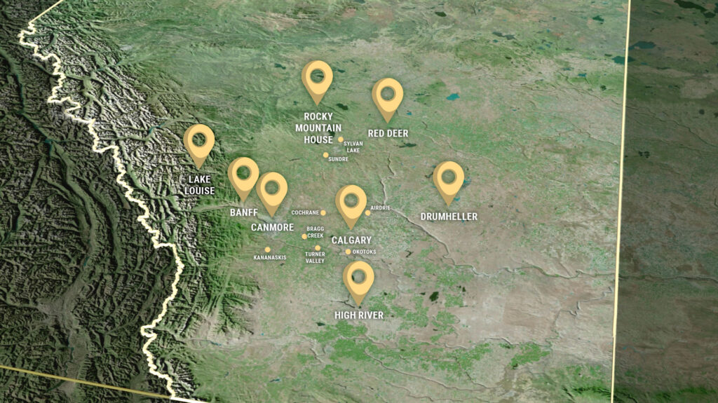 Service Area Map – Rockyview Transport